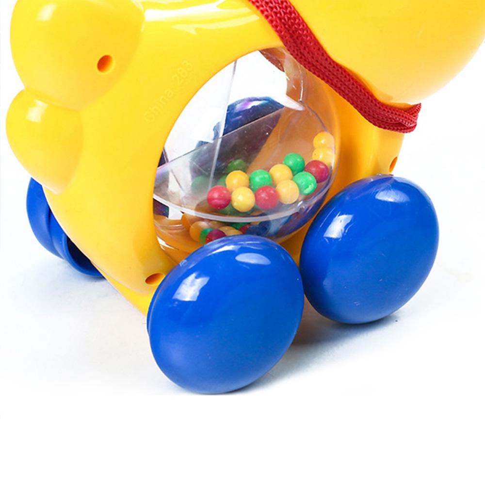 Lovely Cartoon Musical Instrument Pull Rope Shaking Bells Rattles Baby ...