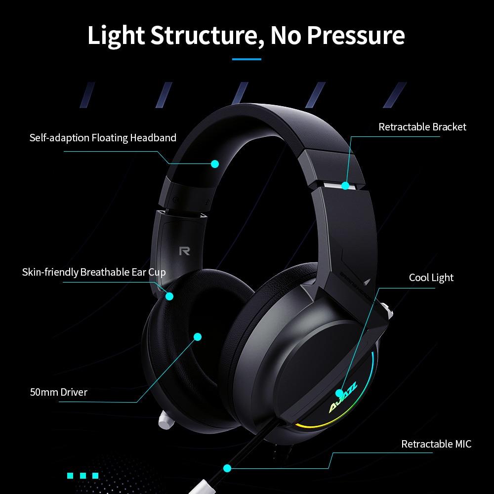 Buy 2020 new AX365 wired gaming headphone HD microphone 7.1 channel ...