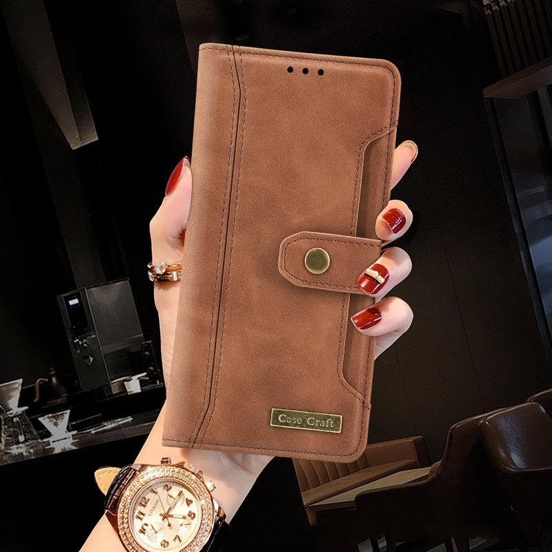 Luxury Retro Craft Note Book Phone Leather Wallet Case For iPhone 13 ...