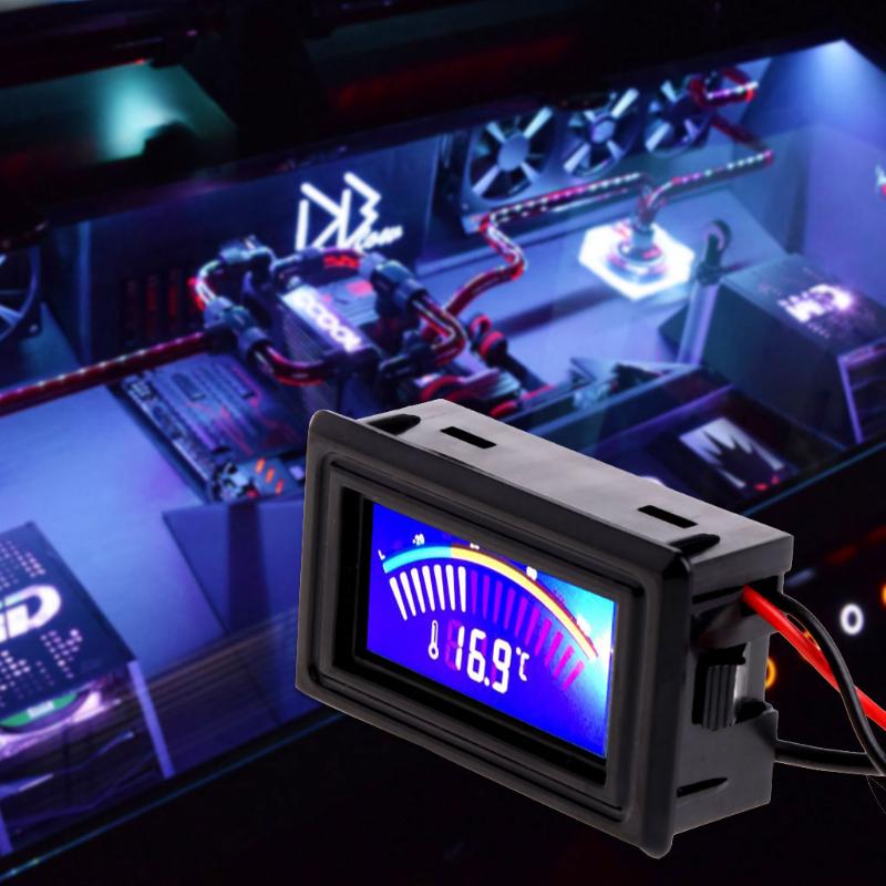 Water Cooling Analog Temperature Gauge Meter G1/4 Computer ...