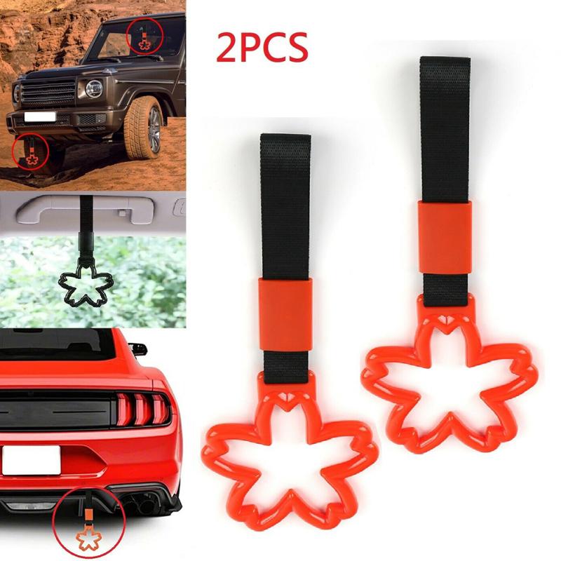 Cheap 2 Pcs Jdm Flower-shaped Hand Pull Strap Car Decorative Warning ...