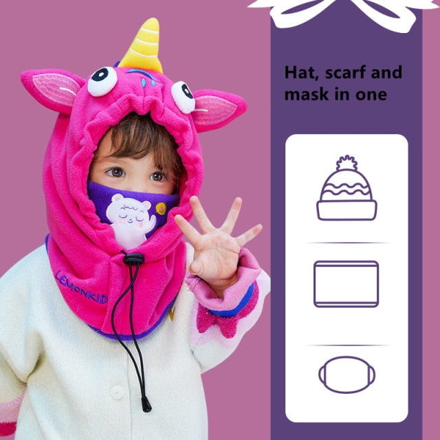 Buy Kids Winter Fleece Warmer Balaclava Cap Thermal Tactical Military ...