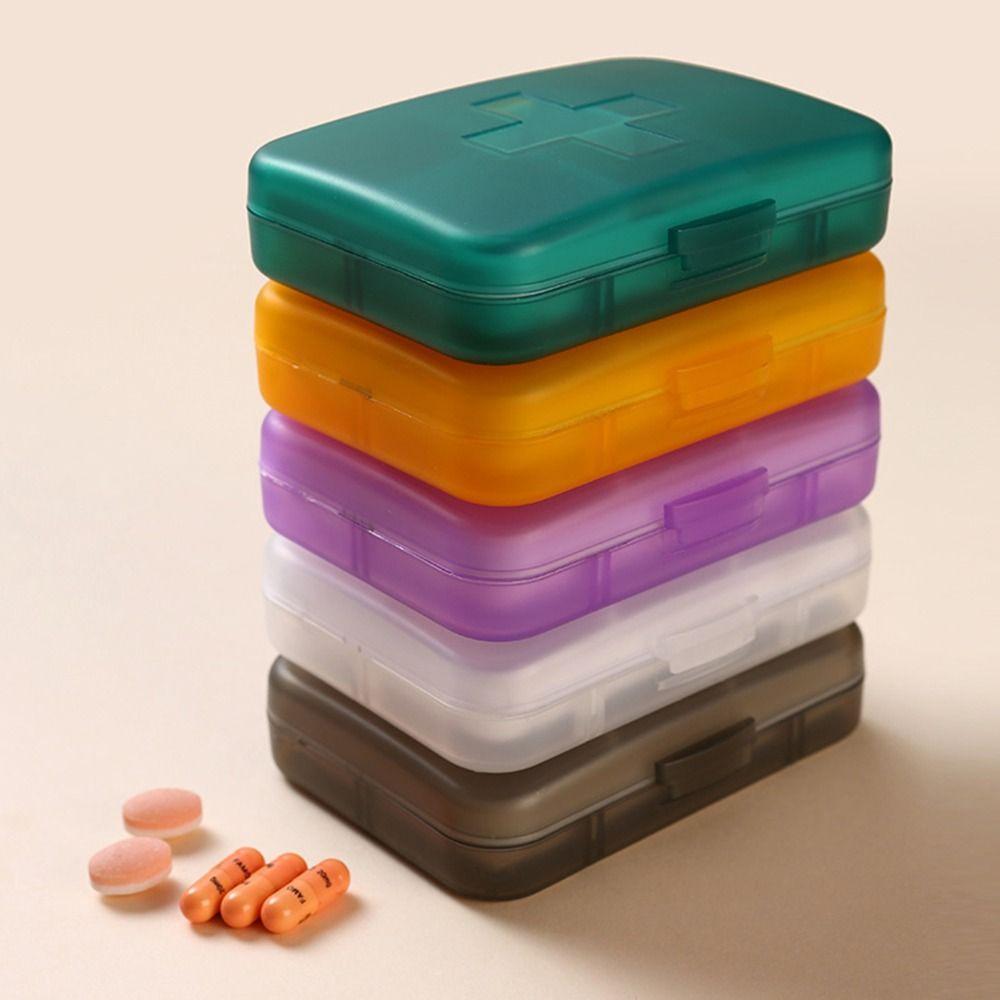 Large Capacity Six-Compartment Pill Box Sealed Pill Storage Kit Fashion ...