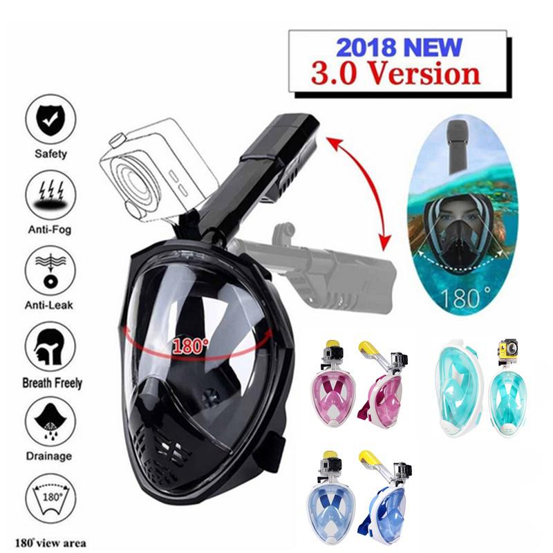 Buy New Upgrade Foldable Anti Fog Fully Dry Diving Mask Swimming Full ...