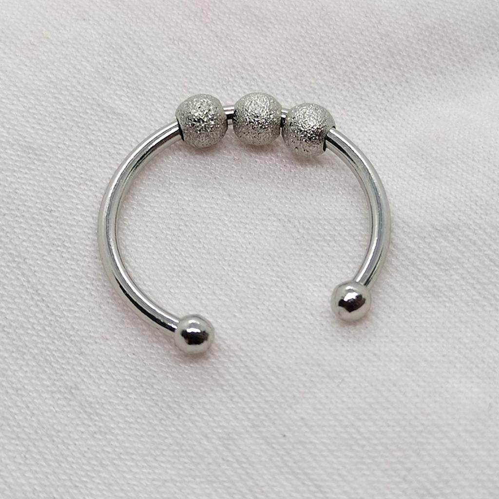 Buy Women Men Fidget Beads Rings Rotate Freely Antistress Anxiety Ring ...