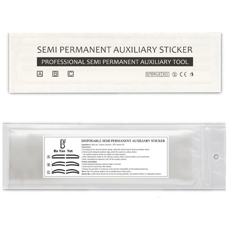 Buy Auxiliary Tattoo Templates Eyebrow Sticker Shaping 6 Pair Eyebrow ...