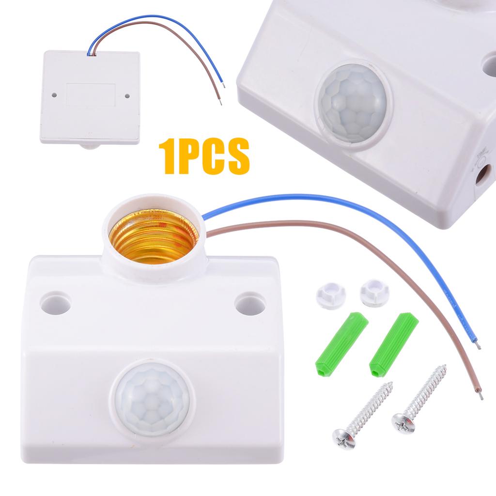 Xtian E27 PIR Infrared Motion Sensor LED Light Lamp Holder Control ...