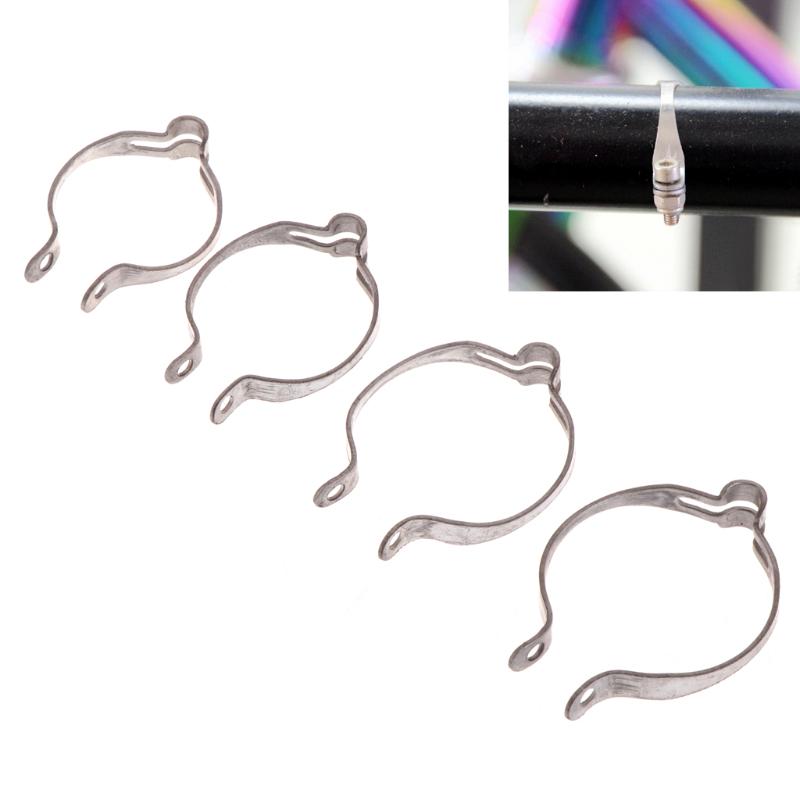 Buy Bicycle Bike Cable Clamp Fix Frame Brake Speed Line Clip Stainless ...