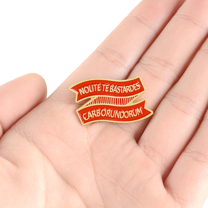 Buy Z-shaped Banner Streamer Pin Hard Enamel Pin Fashion Badges Lapel ...