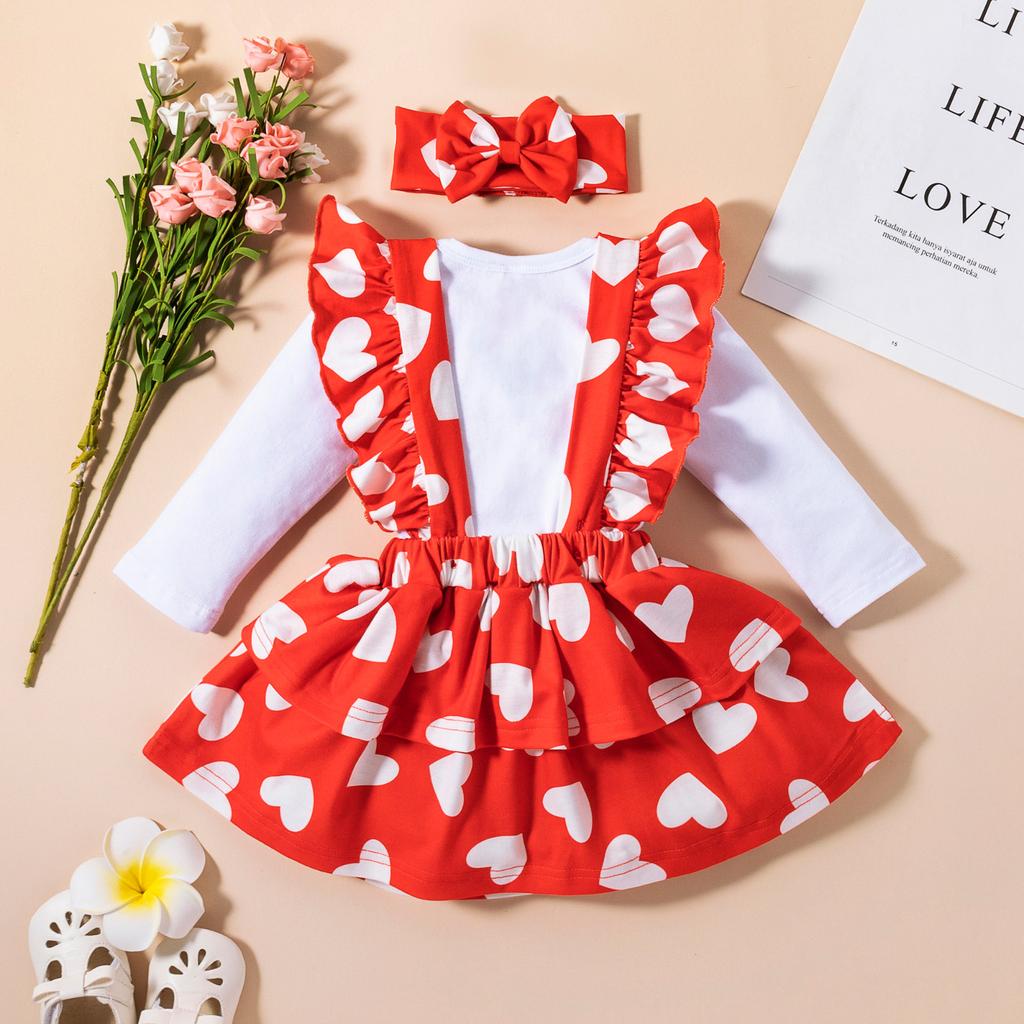 Buy Valentine's Day Outfit Girls My First Valentine's Day Long Sleeve ...