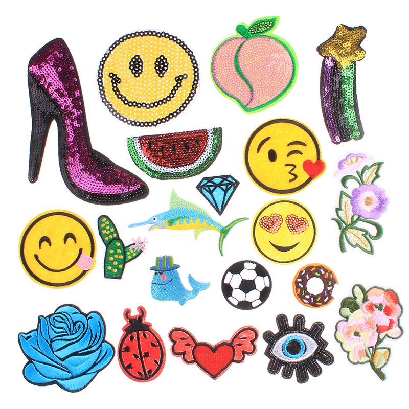 Buy Iron On Cartoon Patch Embroidered Cute Eye Iron on Kids Patches For ...
