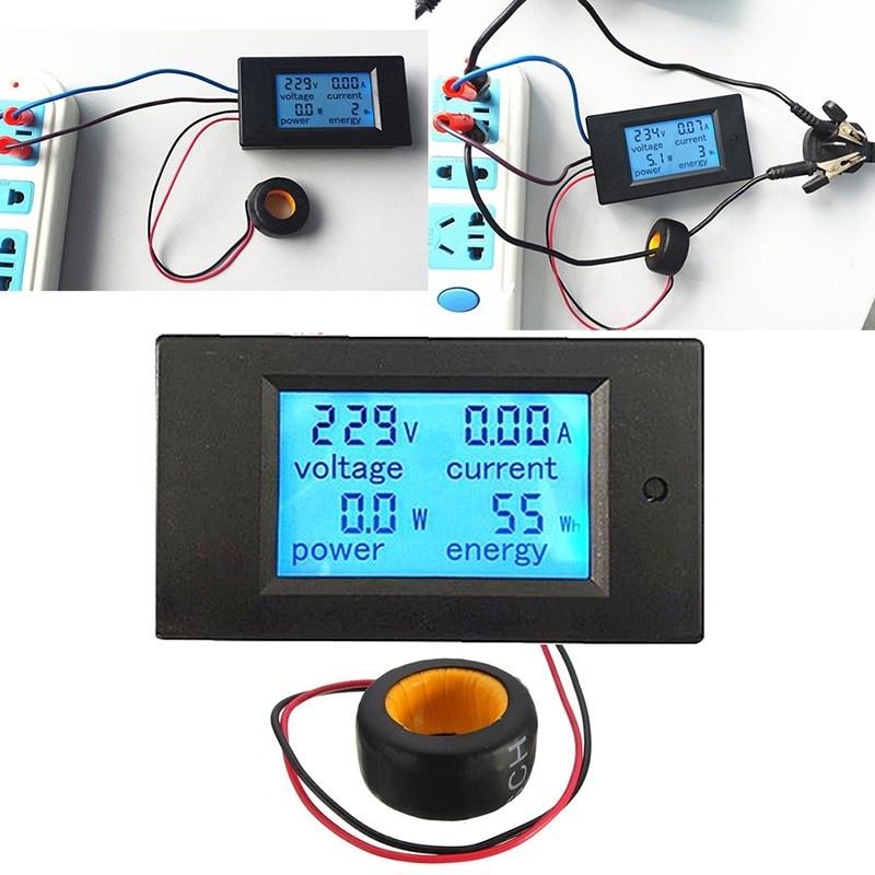 Buy 100A/80~260V Digital AC Voltage Meters Power Energy Voltmeter ...