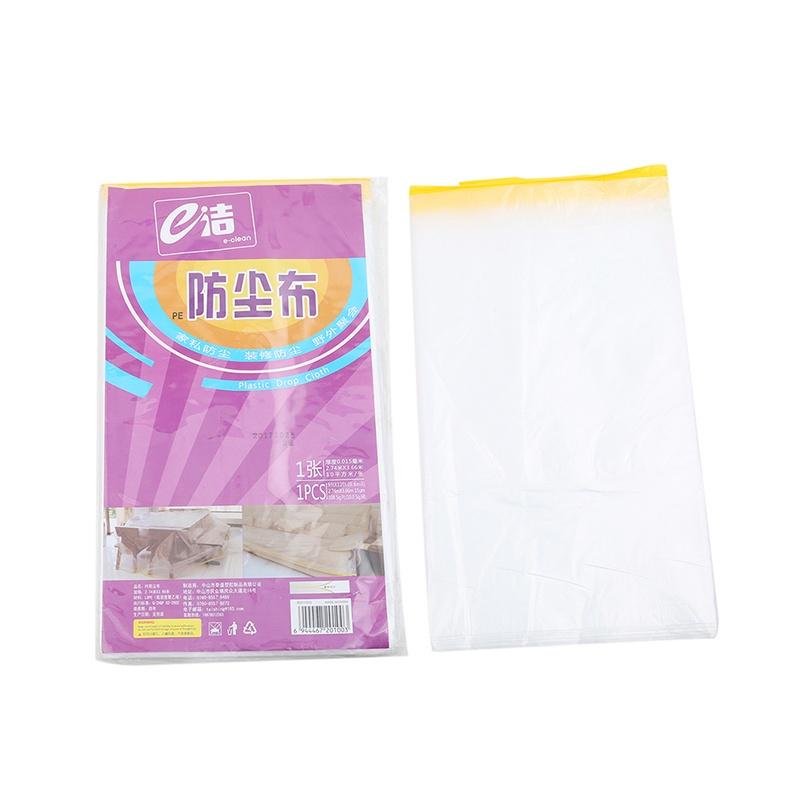 Buy 2.7M X 3.6M Large Pe Dust Sheet Clear Plastic Protection Furniture ...