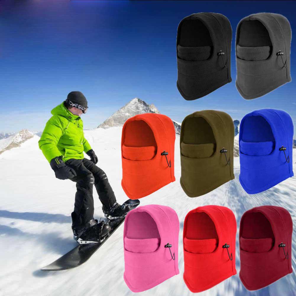 Thermal Polar Fleece Neck Full Face Hats Warm Mask Ski Hunting ...