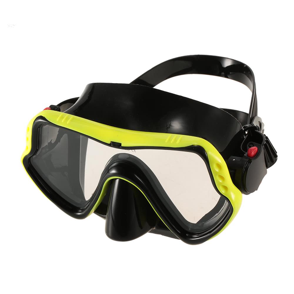 Mask Scuba Swimming Mask Goggle Tempered Glass Lens Flexible Silicone ...