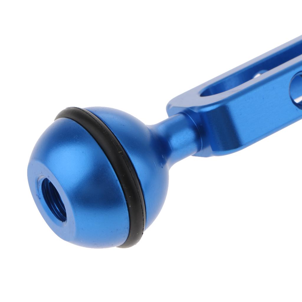 8" Aluminum Dual Ball Joint Extension Arm for Diving Underwater Camera ...