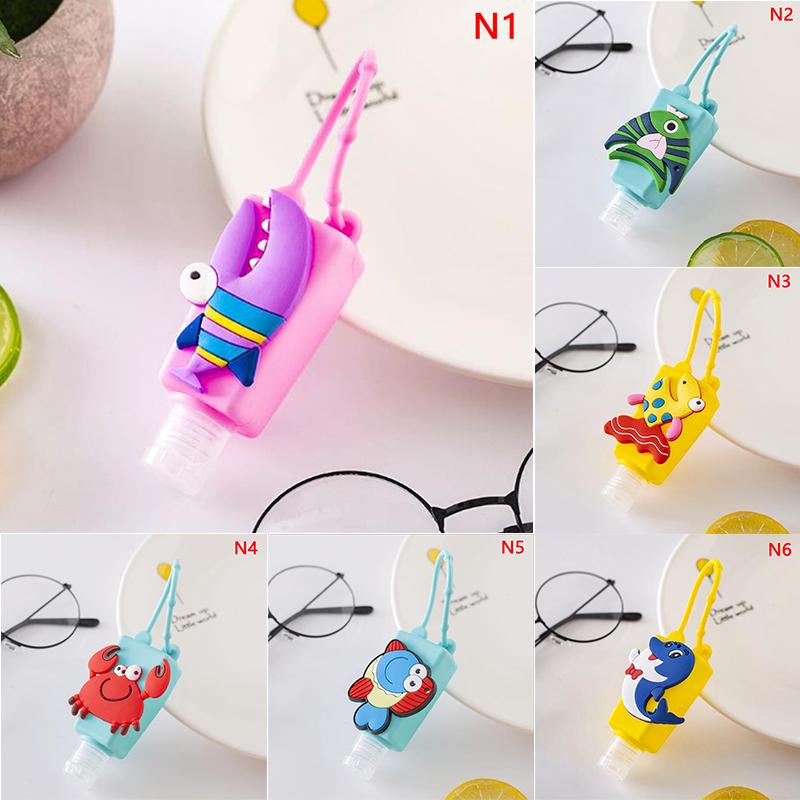 Buy 1Pc 30Ml Cartoon Hand Bottle Portable Cover Silicone Hand Holder at ...