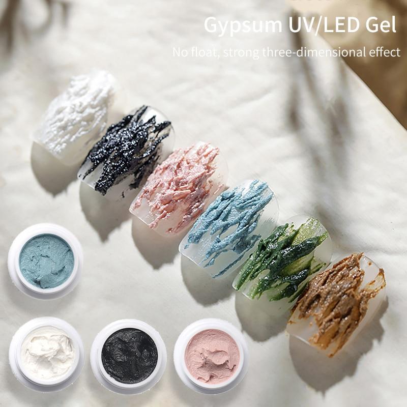 1 Bottle Nail Art Plaster Glue Quicksand Glue 3D Relief Glue Micro ...