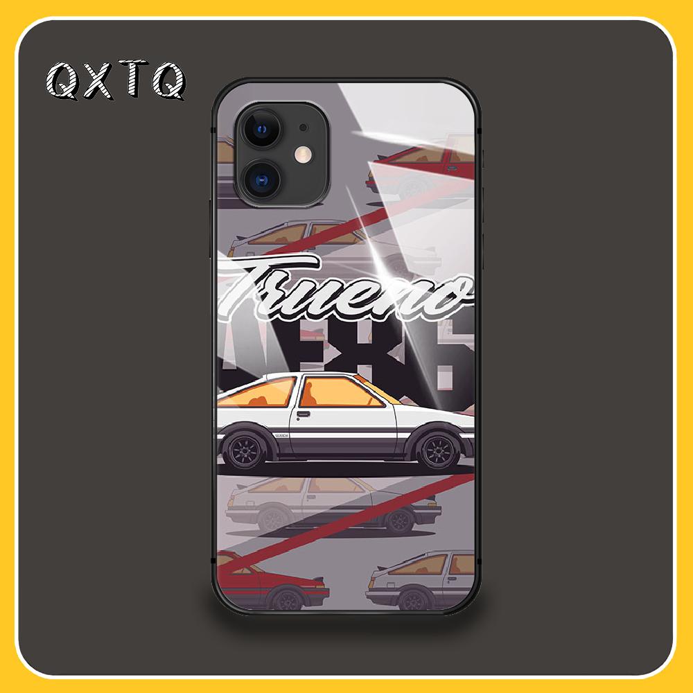 Buy JDM AE86 Initial D Tempered Glass Phone Case Cover For IPhone 7 8 ...