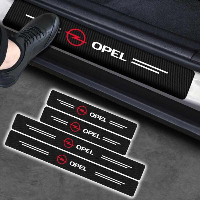 Buy 4 Pcs Car Carbon Fiber Stickers for Opel Astra H G J Insignia Mokka ...