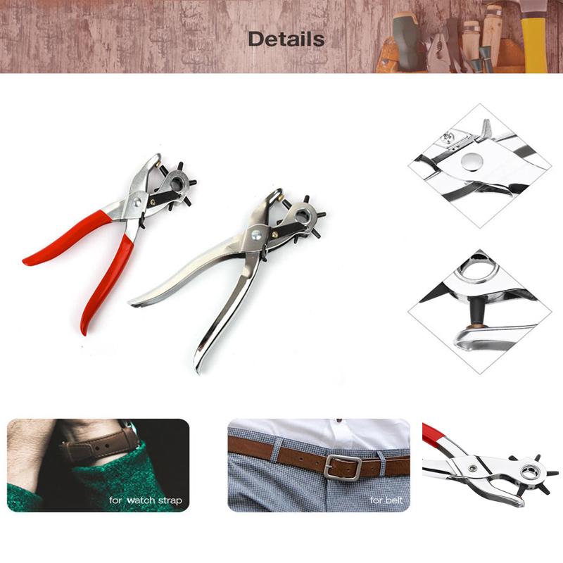 Gaură pumn cleşte rotativ mâner din piele centura ceas banda de cauciuc ...