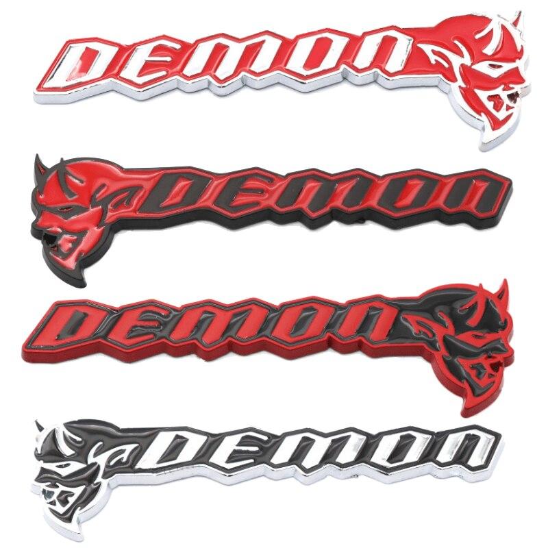 Buy Demon Logo Modified Metal Sticker Auto Emblem Decal Exterior ...