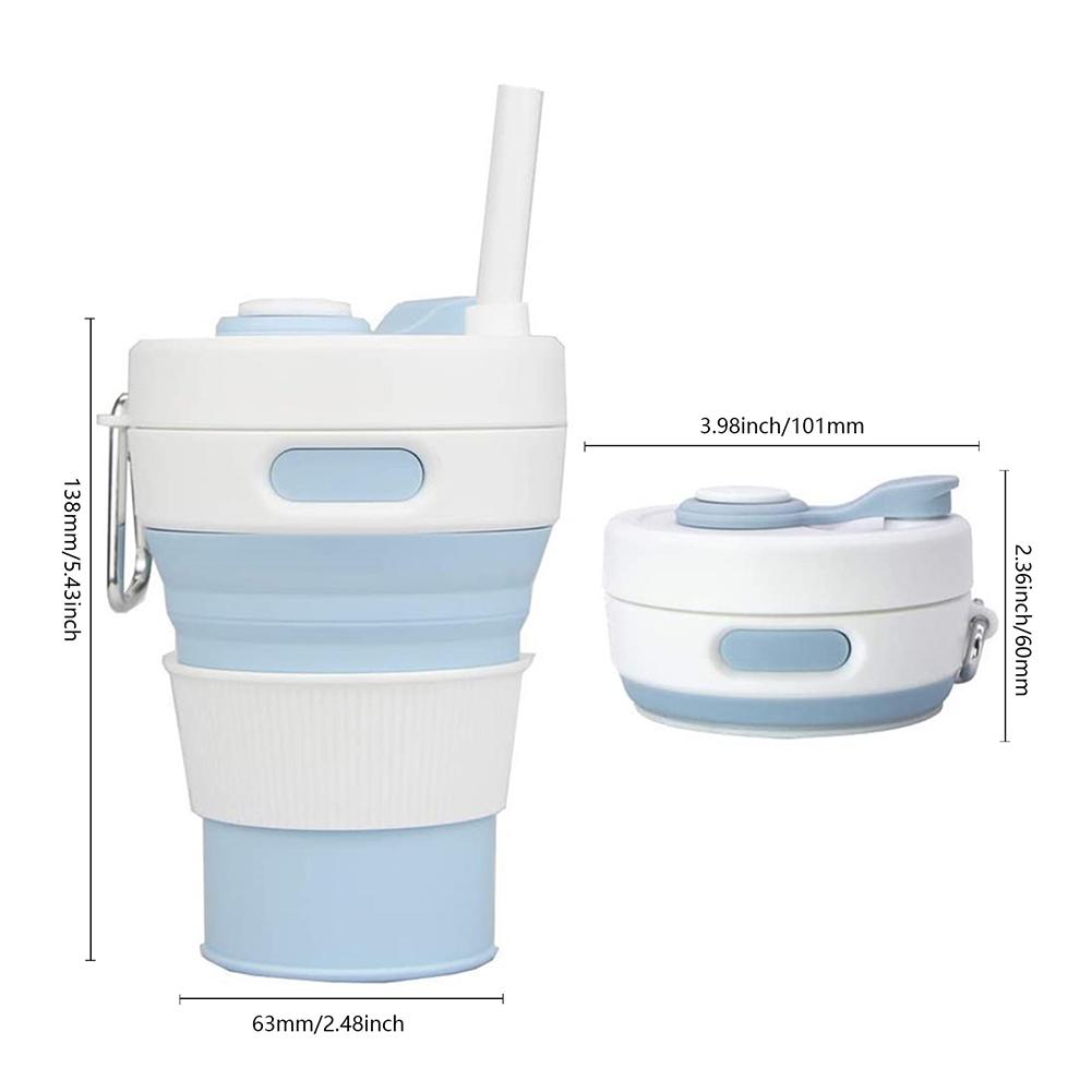 Satın alın 450ml Water Cup Durable Foldable Telescopic Tea Cup Portable ...