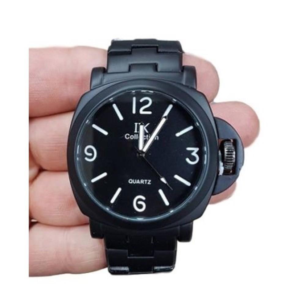 Buy Wristwatch Ik Collection Man Analog Quartz Big Black Black ...