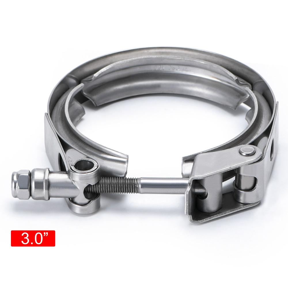 Buy 3" Stainless Steel 304 Normal V Band Clamp Turbo Exhaust Clamp ...