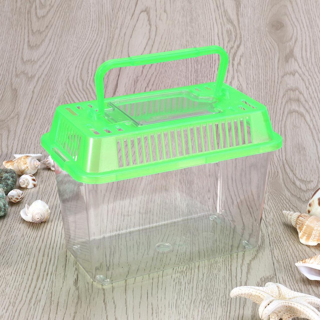 Buy Mini Non-toxic Fish Tank Plastic Handheld Fish Tank for Turtle and ...