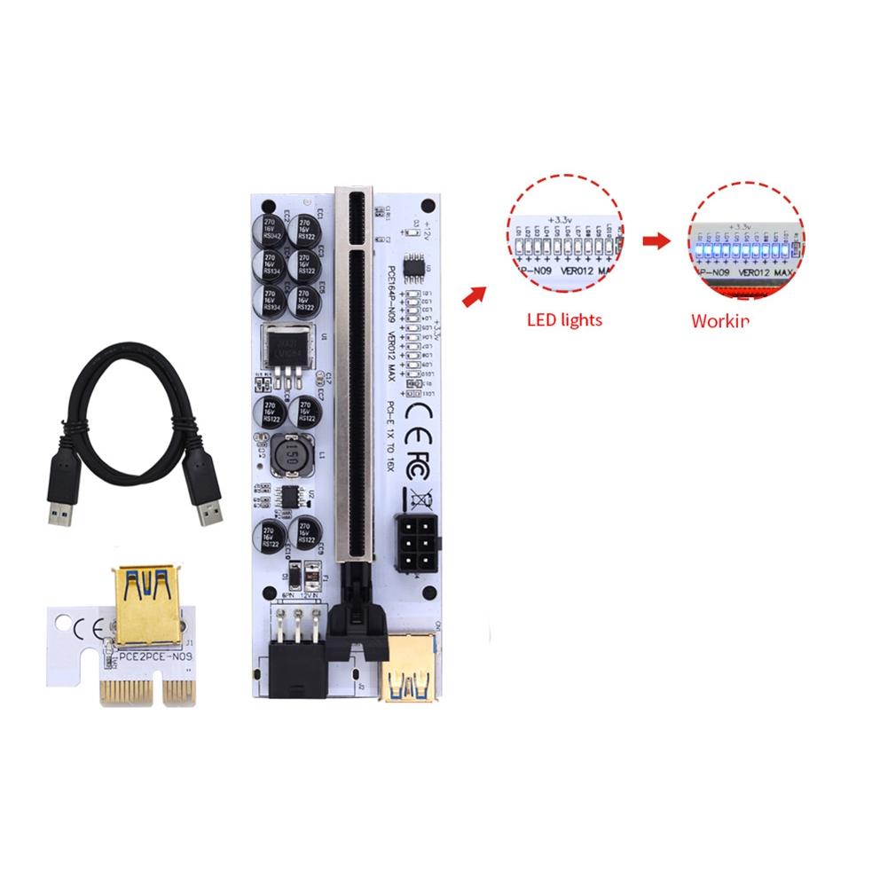 Buy 10PCS VER012 MAX GPU Riser for Video Card PCI-E Riser 012 MAX Pci ...