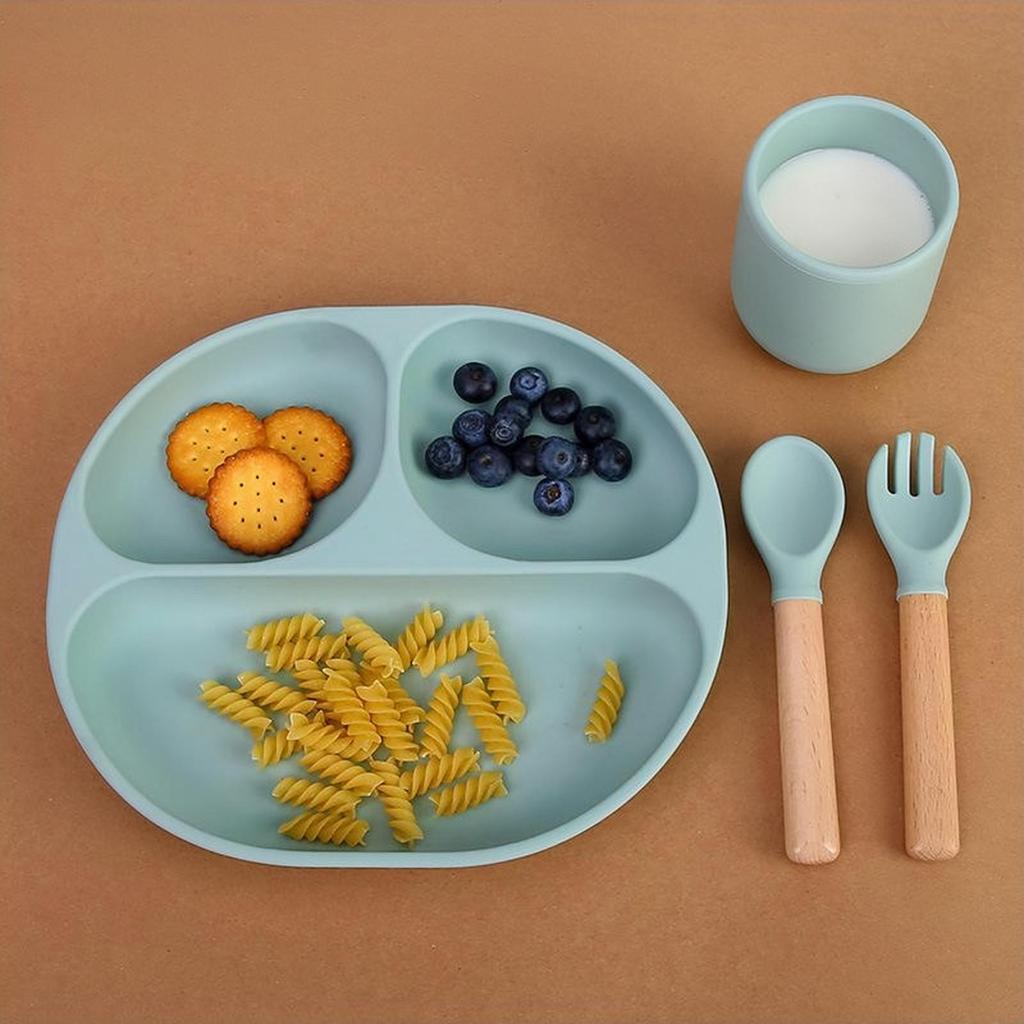 Buy Baby Silicone Plates Anti-slip Pad with Suction Cups - Stable ...