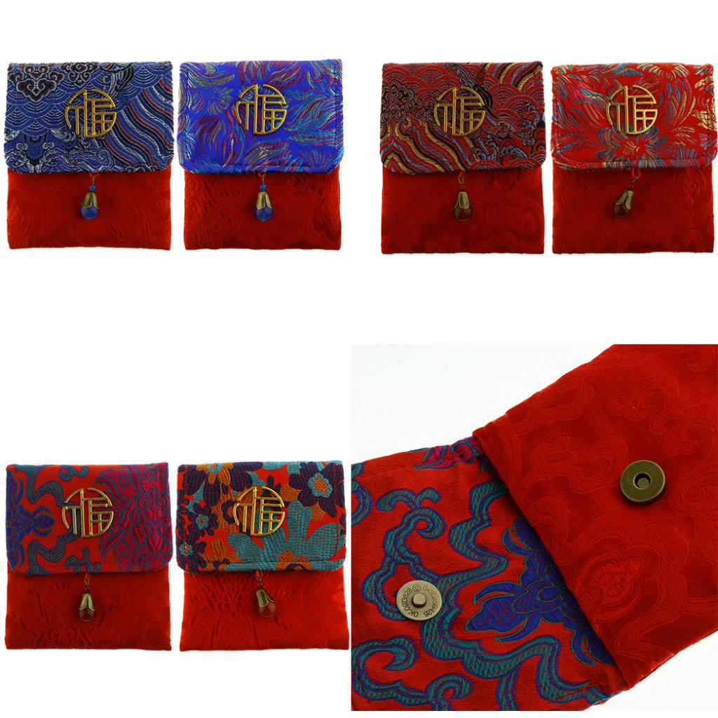 Buy Chinese Red Pockets Silk Embroidery Crafts for Wedding Year ...