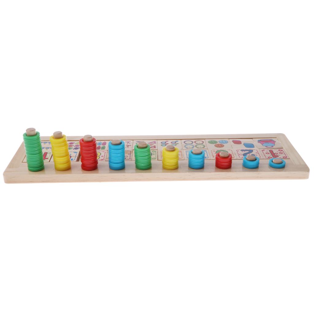 Cheap Kids/Baby Preschool Doughnut Wooden Math Counting Board Child ...