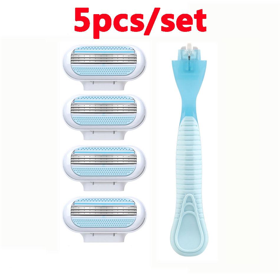 Buy 2/5/9Pcs/Set Safety Women Female 3-Blades Shaving Blades Care Body ...
