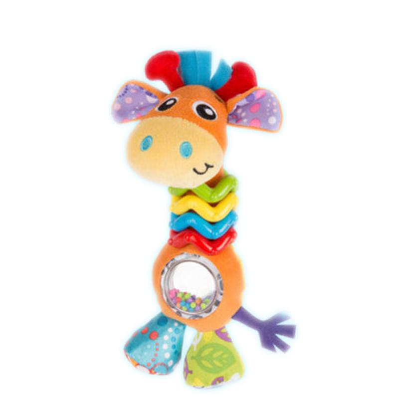 Buy Baby Rattles Soft Plush Giraffe Doll Baby Hand Grabbing Shaking Toy ...
