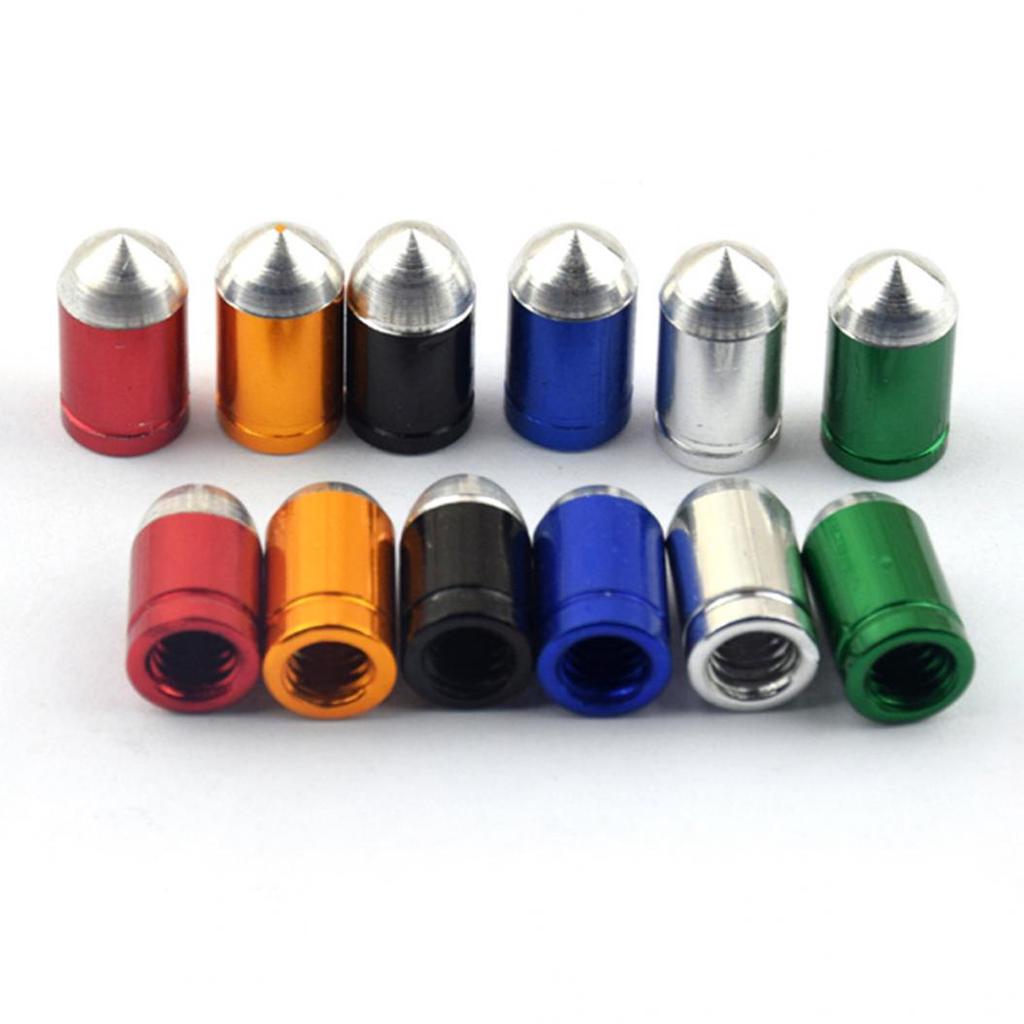 Buy 4Pcs Aluminum Bicycle MTB Tyre Tire Air Presta Valve Bike Stem Dust ...