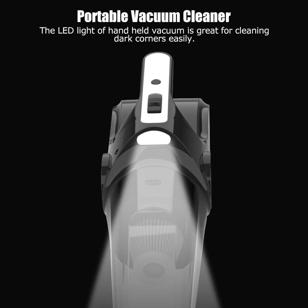 Buy 120W Pointer Type 4in 1 Portable Car Vacuum Cleaner 12V Handheld ...
