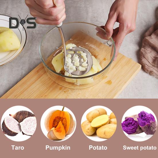 Buy Food Grade Rust proof Potato Masher Heavy Duty Convenient Mashed ...