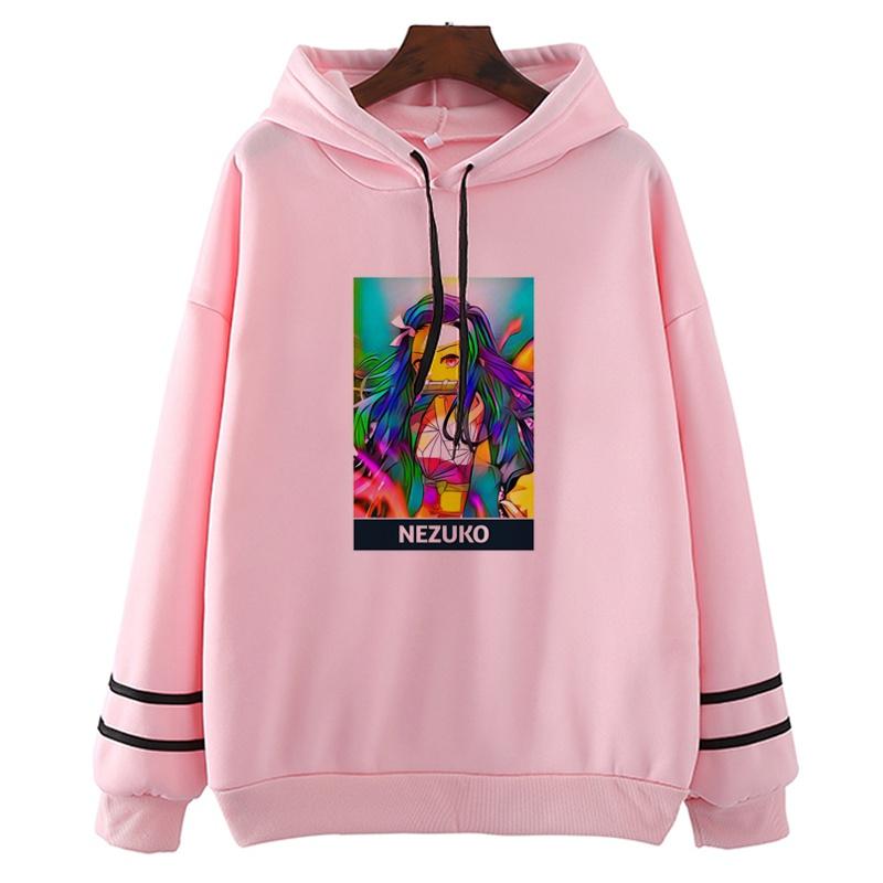 Buy Nezuko Pattern Sweater Women Harajuku Sweater Ulzzang Winter And ...