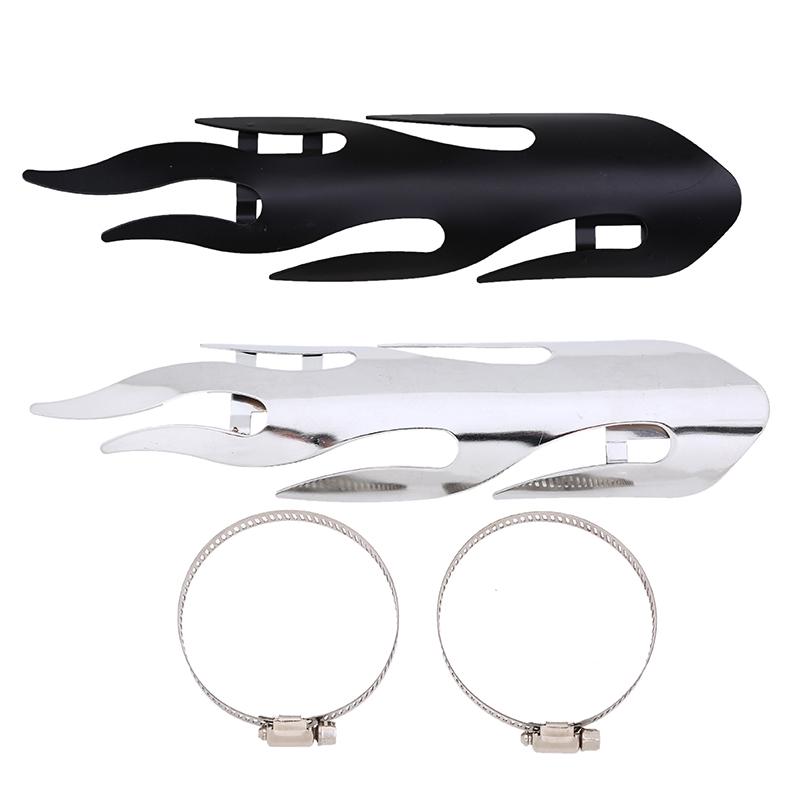 Buy Universal Flame Motorcycle Exhaust Muffler Pipe Heat Shield Cover ...