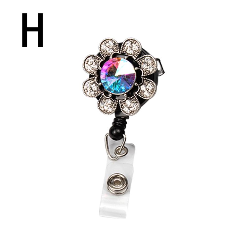 Buy 1pcs Doctor Medical Badge Clip Pull Badge Reel Metal Rhinestone ...