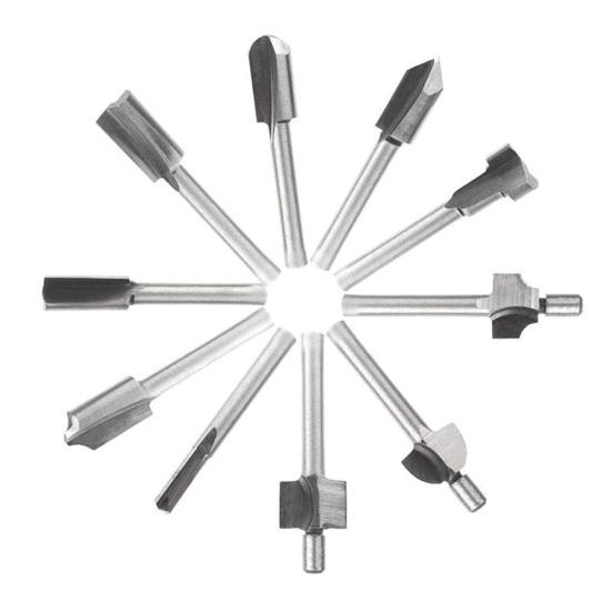 10Pcs/Set Durable Engraving Drilling Tools Universal HSS Groove Drill ...