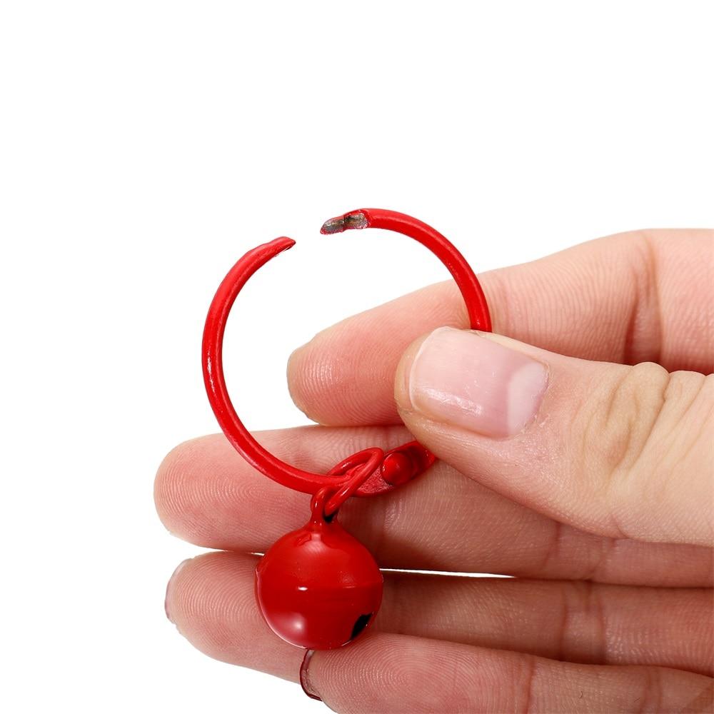 Cheap 5pcs Colorful Christmas Bells With Keyring Jingle Bells With Ring ...