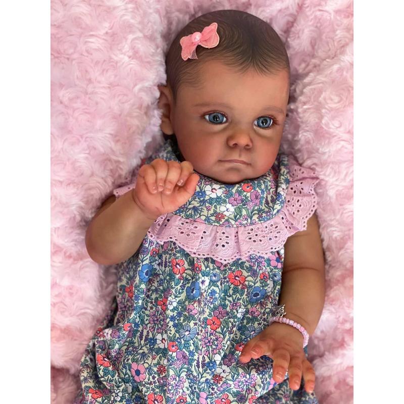 60 cm Silikon Puppe Simulation Lebensecht Wasserdicht Neugeborenes ...
