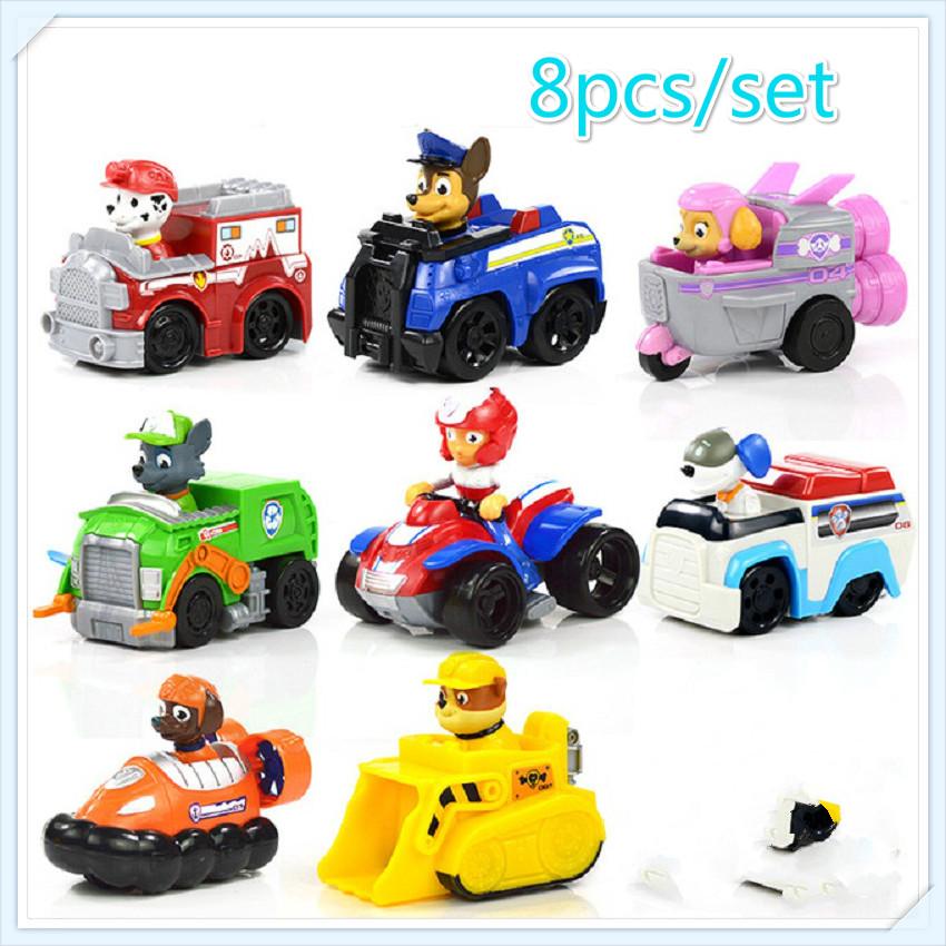 Buy 8pcs/set Genuine Car Toys Action Figures Model Toy Vehicle Car Kids ...