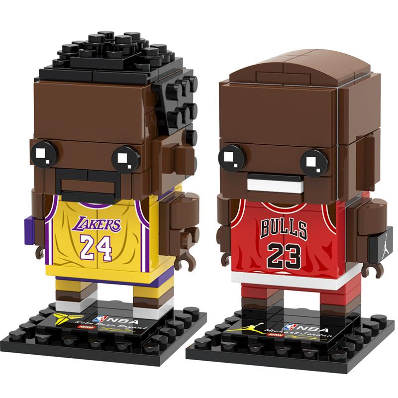 Buy Basketball Super Bryant Brick Heads Figures Brickheadz Building ...