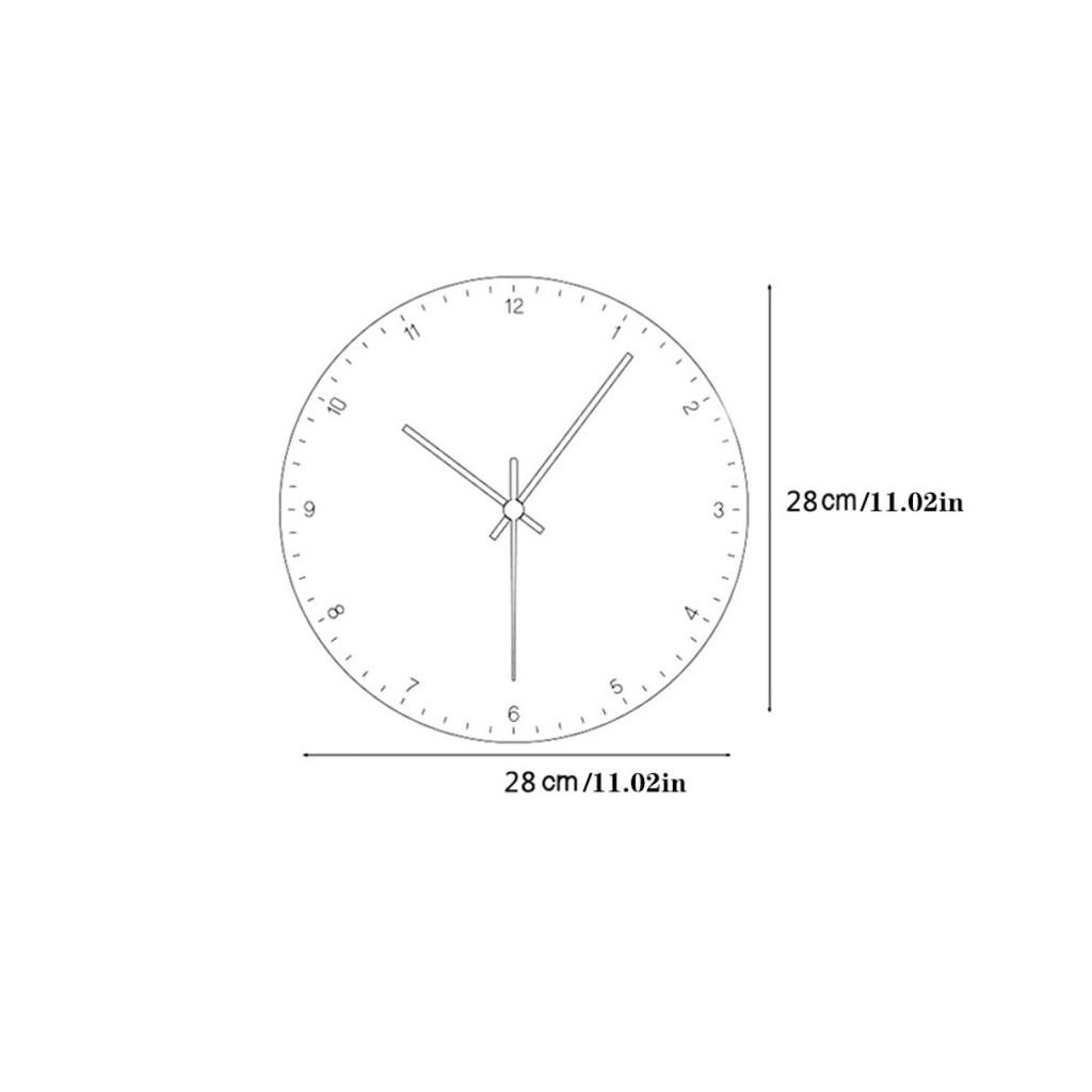 Buy CCVV Wood Simple Geometric Wall Clocks Fashion Circular Printing ...