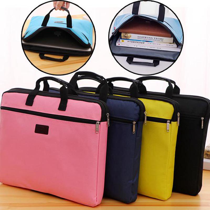 Book Document Bag File Folder Holder Bag with Handle Zip Closure Short ...