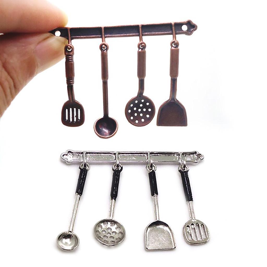 Buy 5Pcs Kitchen Dollhouse Miniature Spoon Shovel Cookware Tools DIY ...